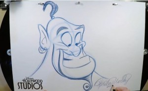 Learn to Draw: The Genie from Disney's Aladdin | The Disney Blog