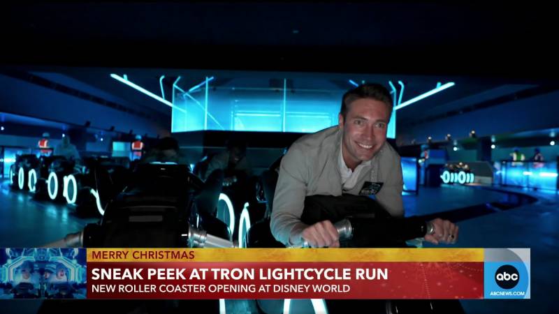 ABC's 'Good Morning America' Spotlights New 'Tron Lightcycle Run ...